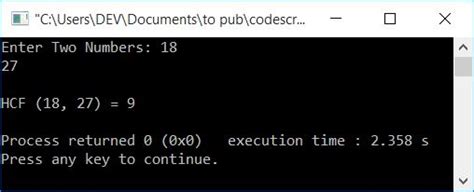 c program to calculate the lcm and hcf gcd of two numbers