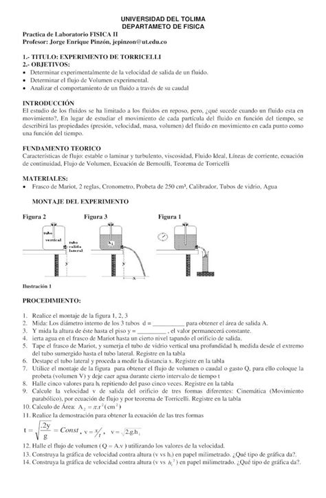 PDF Guia 07a Experimento De TORRICELLI DOKUMEN TIPS