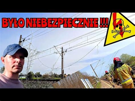 ZERWANA SIEĆ TRAKCJI KOLEJOWEJ W TYCHACH Duże opóźnienia pociągów 08 04