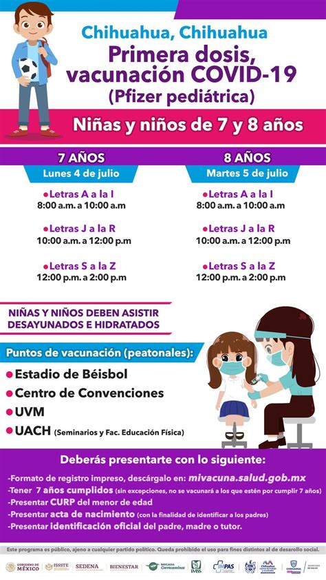 Invita Secretaría de Salud a vacunar contra COVID 19 a menores de 7 y 8