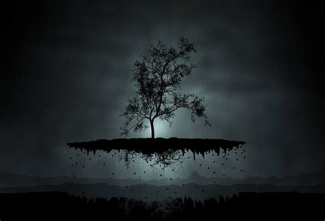 Trees Monochrome Night Sky Moon Lightning Moonlight Atmosphere