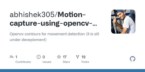 Github Abhishek Motion Capture Using Opencv Contours Opencv