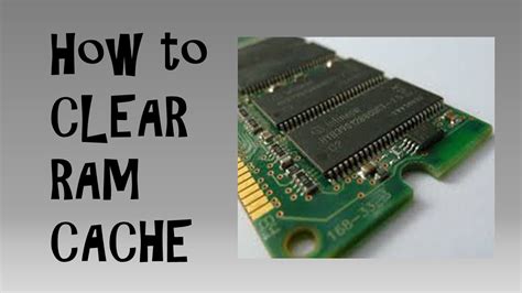 How To Clear RAM Cache And Boost Your Memory YouTube