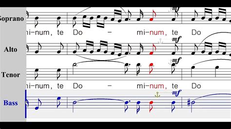 파트 연습 Assumpta est Maria 베이스 Marcello YouTube