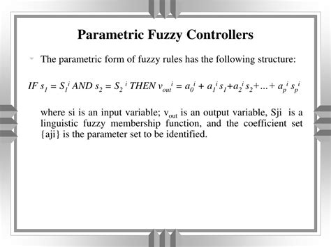 ppt takagi sugeno fuzzy inference parametric fuzzy system powerpoint presentation id 9385559