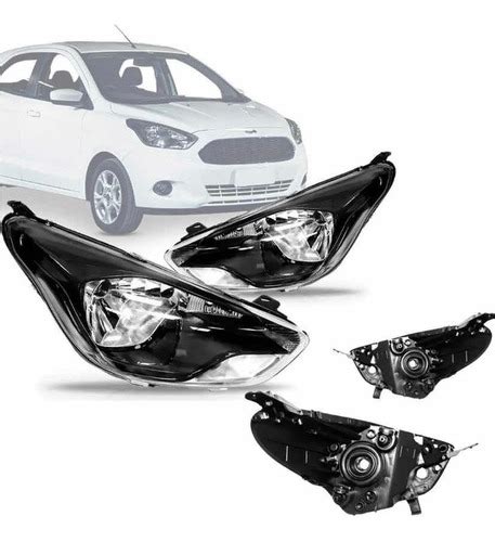 Par Farol Ford Ka M Scara Negra Novo Parcelamento