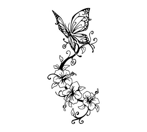 Butterfly SVG Flower Svg Fall Svg Cricut Clipart Cricut Etsy Tatouage
