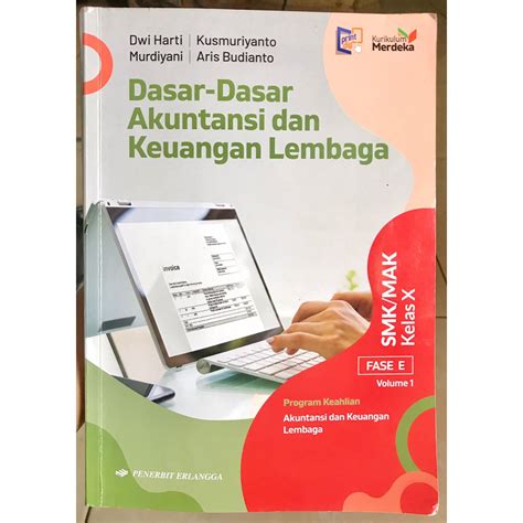 Jual Dasar Dasar Akuntansi Dan Keuangan Lembaga Kls X Vol Shopee