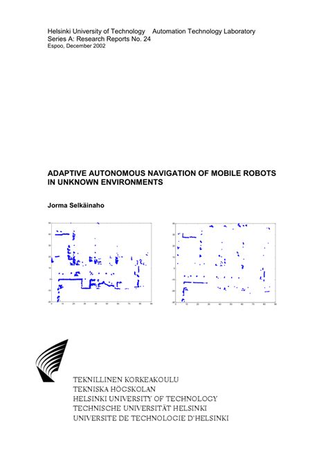 pdf adaptive autonomous navigation of mobile robots in unknown environments