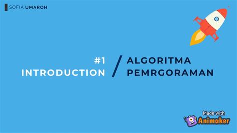 algoritma pemrograman introduction youtube