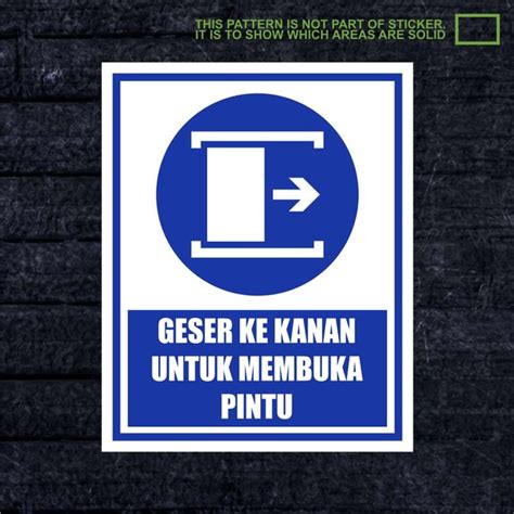 Jual Xwskpc Sticker Safety Sign K Keselamatan Kerja Geser Ke