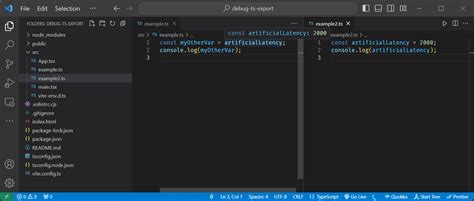 Visual Studio Code Why Does Removing Export Keyword Cause