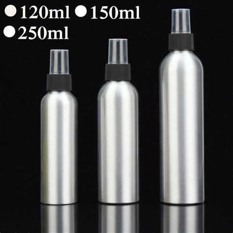 120 150 250ml Aluminium Spray Bottle Fine Mist Pump Atomizer Empty