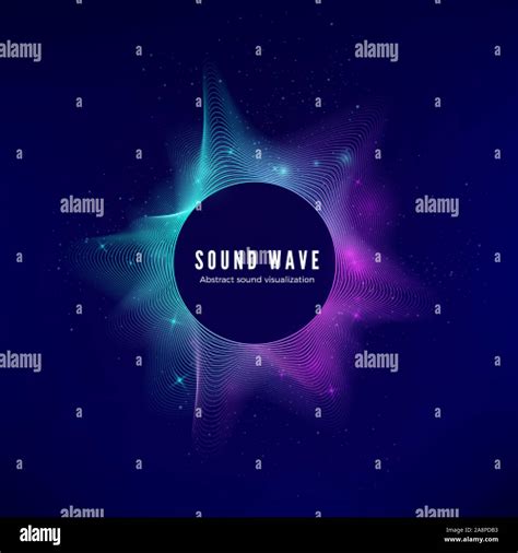Splash Of Digital Audio Data Sound Waves Visualization Electronic