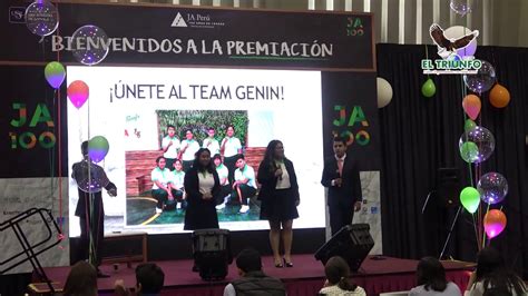 Colegio El Triunfo Clasifico En Junior Achievement 2019 YouTube
