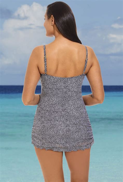 Ruffle Swimdress Swim Dress Stylish Tankini One Piece Suit