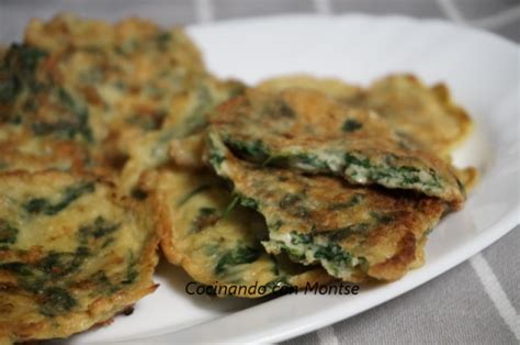 Receta de tortillitas de espinacas y queso Cocina y recetas fáciles
