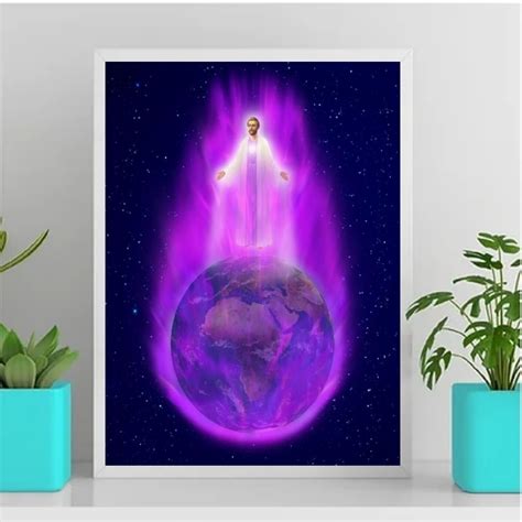 Quadro Chama Violeta Saint Germain Quadros Online