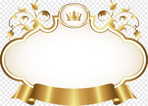 Cinta Dorada Lujoso Una Corona Dorado Png PNGWing