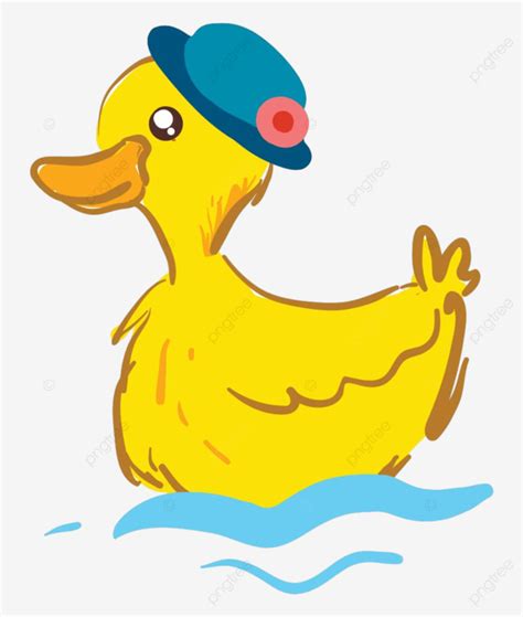 Wearing Hat Clipart Transparent Png Hd Cute Duck Wearing A Hat