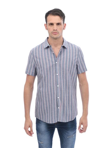 Camisa Manga Corta De Rayas Hombre Atelier Yuwa Ciao Jp