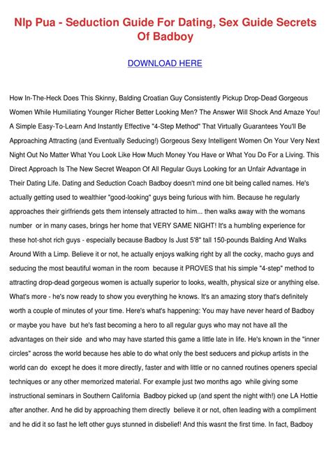 nlp pua seduction guide for dating sex guide by leticia hisle issuu