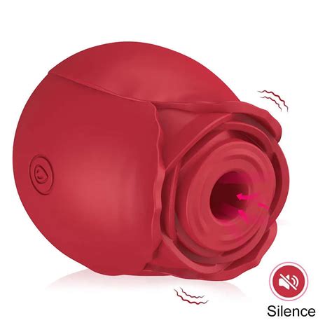 Forma De Rosa Vibrador De Succión Vaginal Íntimo Buen Pezón Succionador