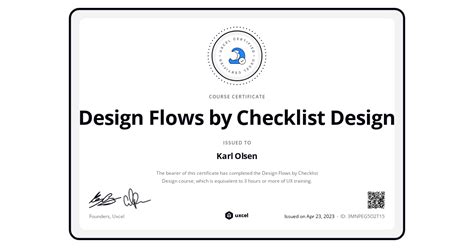 Uxcel Course Certificate Of Completion Uxcel