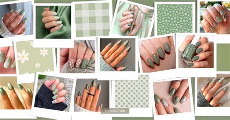 Most Trendy Stylish Sage Green Nails To Try In Ivybeb