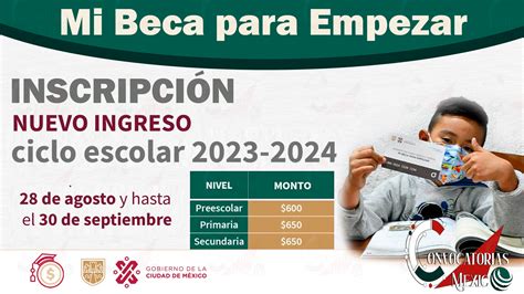 Mi Beca Para Empezar Registro Del Ciclo 2023 2024 Agosto 2024