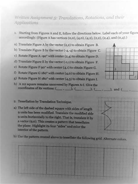 Solved Written Assignment Translations Rotations And Their