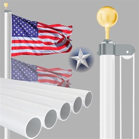 Amazon Nelxinjo Heavy Duty Ft Flag Pole Gauge Extra Thick