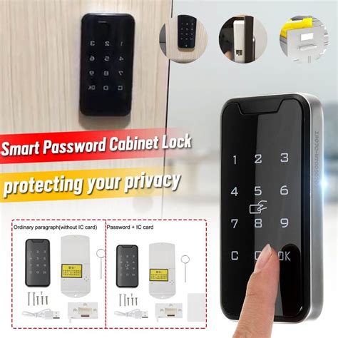 Avec carte à puce mot de passe intelligent armoire serrure en alliage