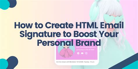How To Create Html Email Signature Mysignature
