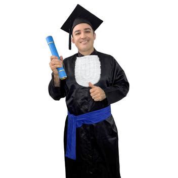 Beca De Formatura Tradicional Faixa Azul Debora Becas Outros Moda E