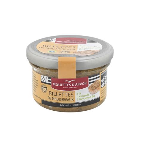 Rillettes de maquereaux à la moutarde BIO Conserverie Gonidec