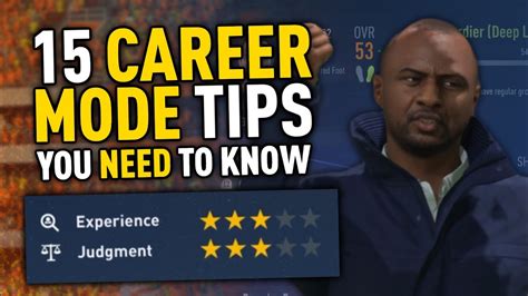 15 Tips Career Mode Tips Everyone Should Know YouTube