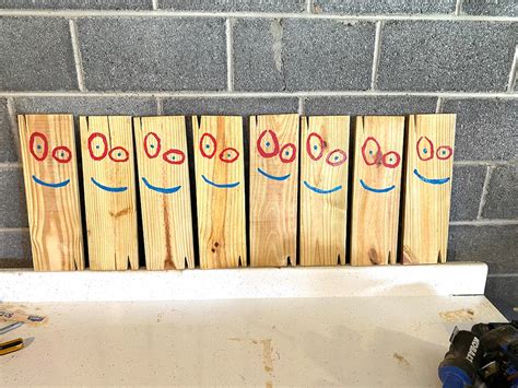 Ed Edd N Eddy Johnnys Plank Free Hand Painted On Real Wood 18 X 5 5 X 1