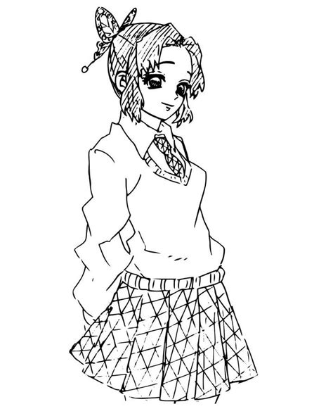 Coloriage Nezuko de Demon Slayer télécharger et imprimer gratuit sur