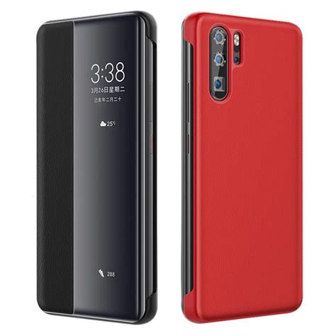 Huawei P Pro Case Original Mirror Smart View Wake Sleep Up Cover