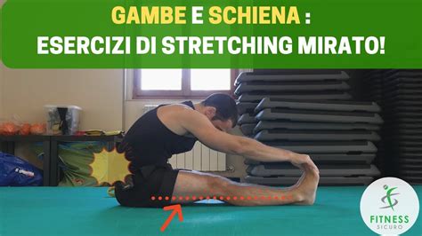 Esercizi Di Stretching Per Le Gambe E Per La Schiena Youtube