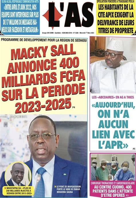 LES PIQUES DE L AS DE CE MERCREDI SenePlus