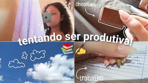 tentando ser produtiva trabalho atividades organização YouTube