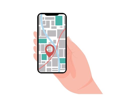 Icono de navegación móvil mano que sostiene un teléfono móvil con una