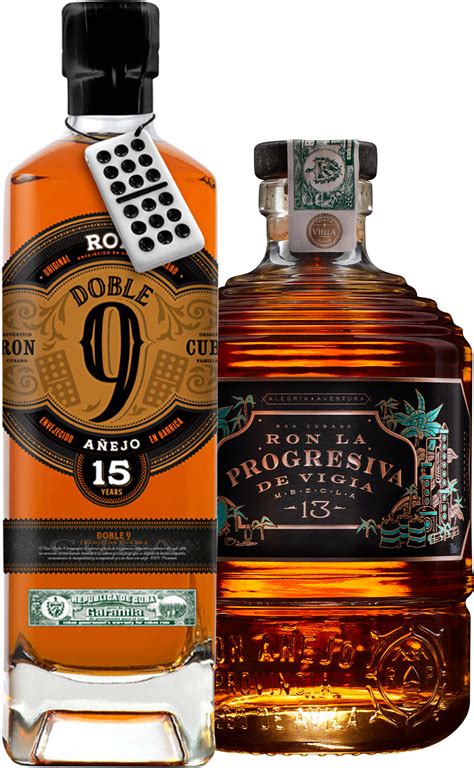 Set Doble 9 Añejo 15 ročný Ron La Progresiva de Vigia 13 Tmavý rum