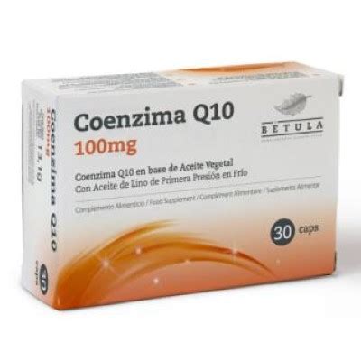 Betula Coenzima Q10 100 mg 30 cápsulas Propósito Salud