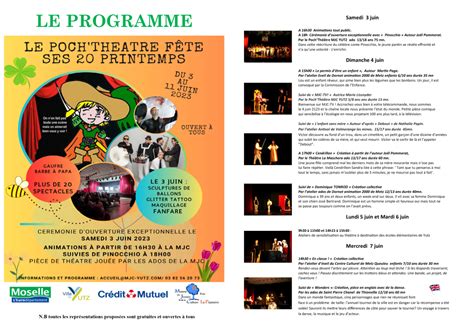 Le Poch théâtre fête ses 20 printemps Ville de Yutz