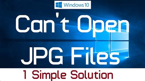 Fix Can T Open Files In Windows 10 Simple Method YouTube