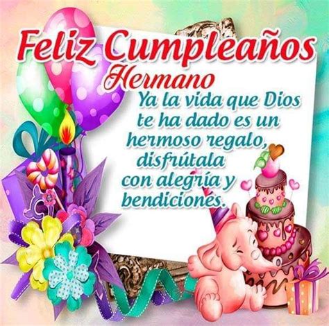 Mensajes de Felicitación para dedicar a tu Hermano Ideas Cumpleaños