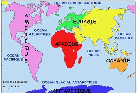 Cinq Oceans Et Cinq Continents Exploracours